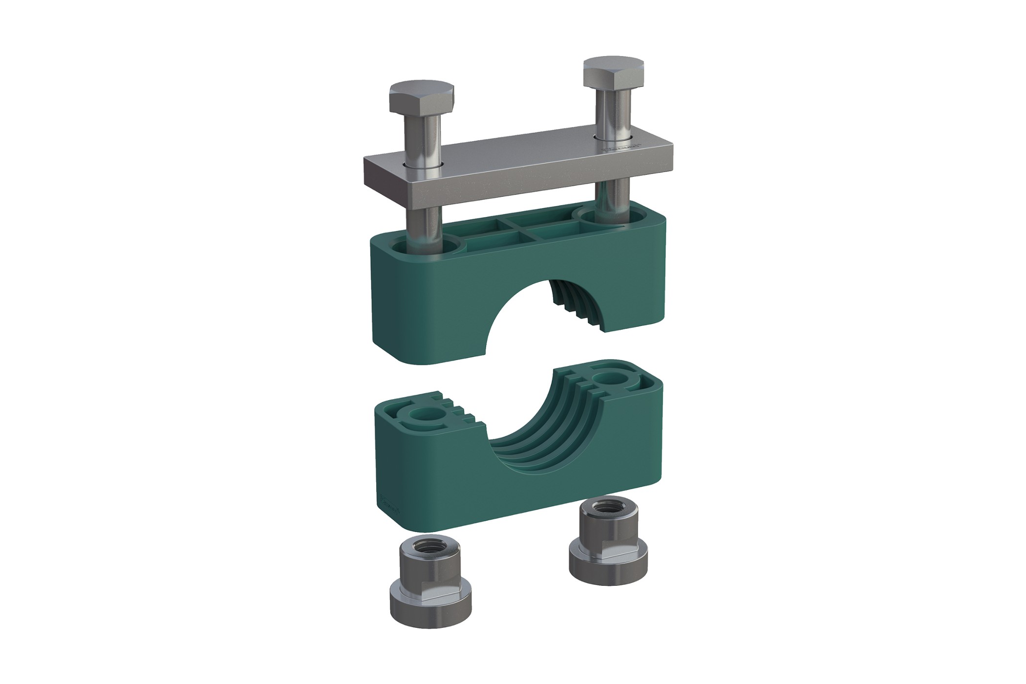 Clamp Kits with Hexagon Rail Nuts (Heavy Series) | STAUFF