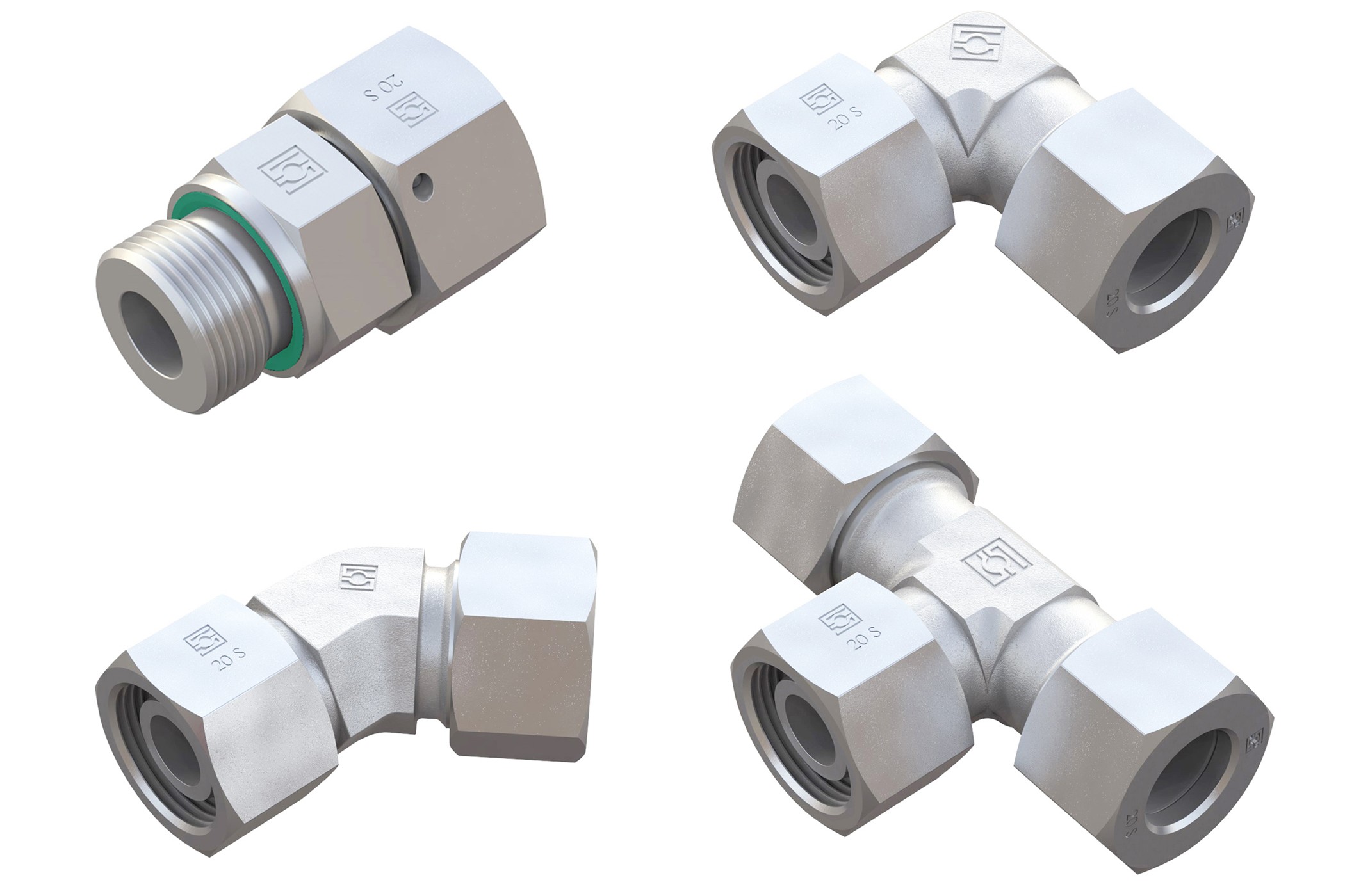 Stainless Steel - Fittings with 24° Taper / O-Ring (DKO) | STAUFF