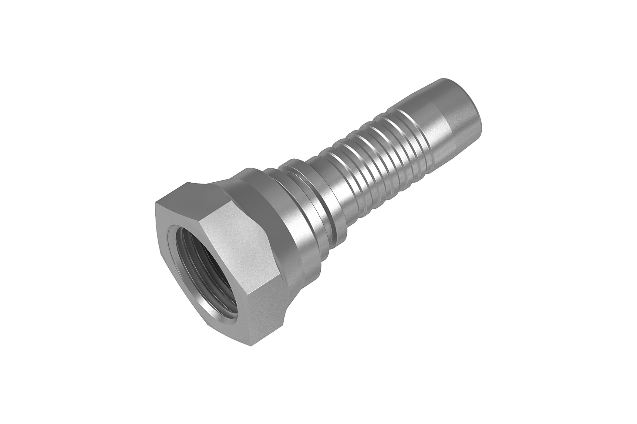 Straight Carbon Steel Hose Inserts with Female Thread | STAUFF