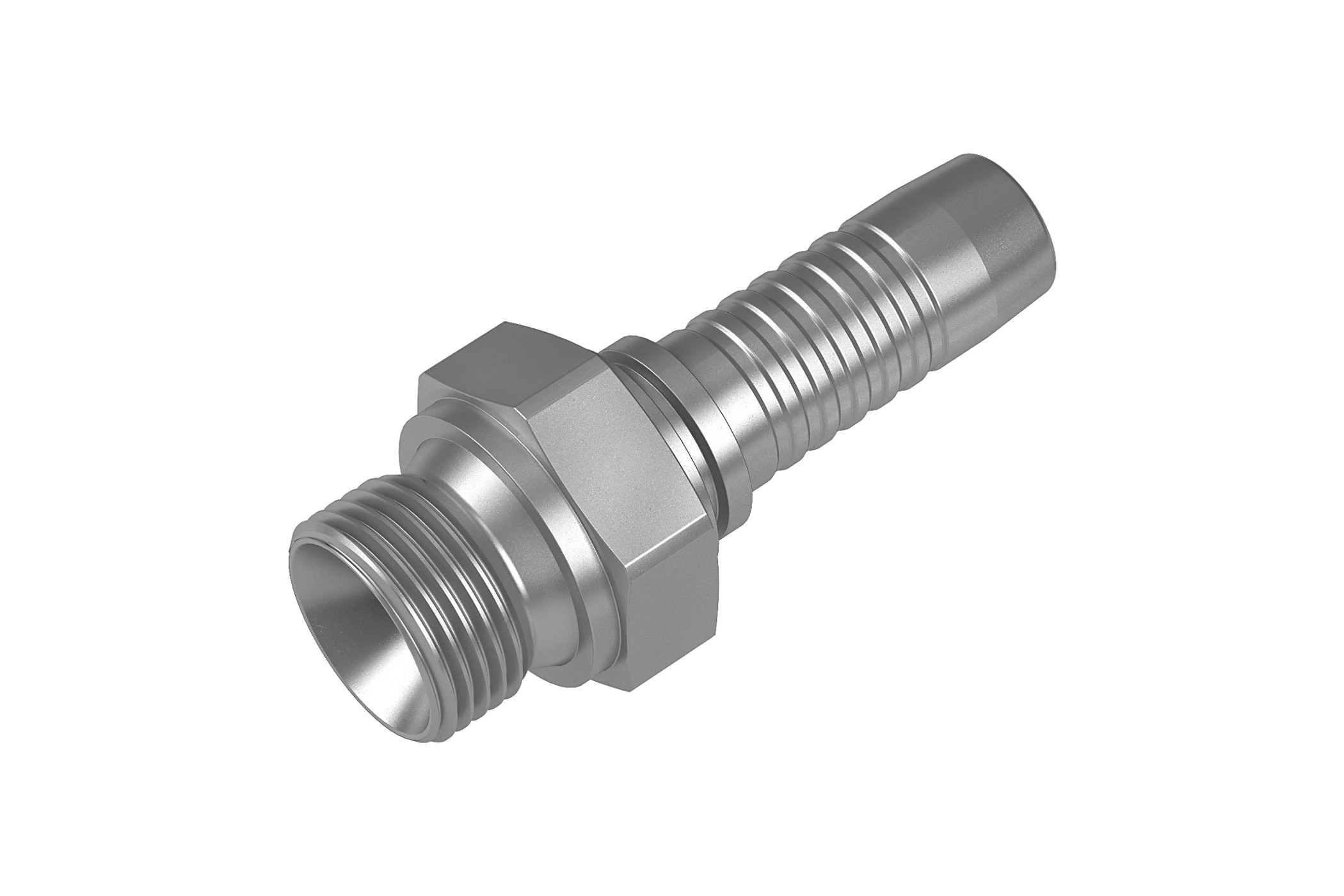 Straight Carbon Steel Hose Inserts with Male Thread | STAUFF