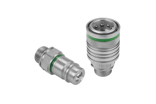 Steckkupplungen mit Kegelventil aus Stahl