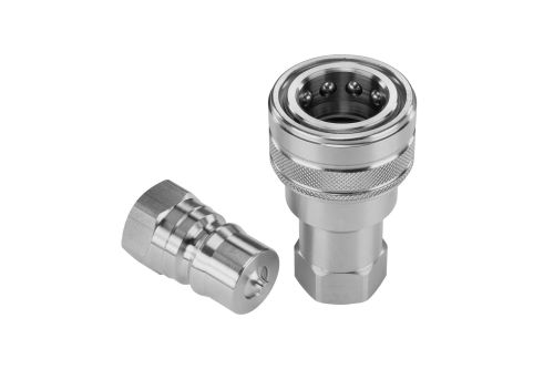 Steckkupplungen mit Kegelventil aus Edelstahl