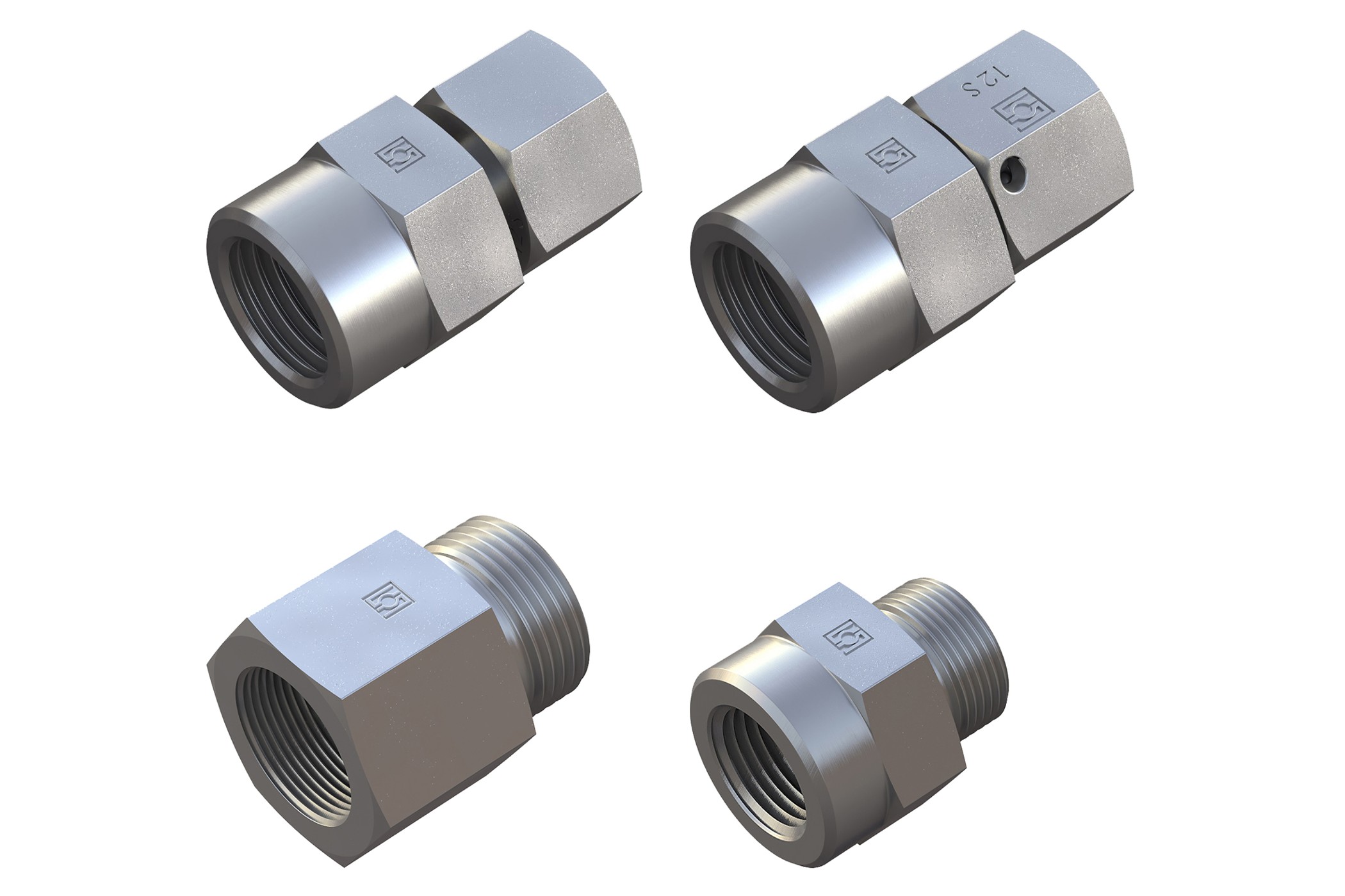 Steel - Female Stud / Gauge Fittings | STAUFF