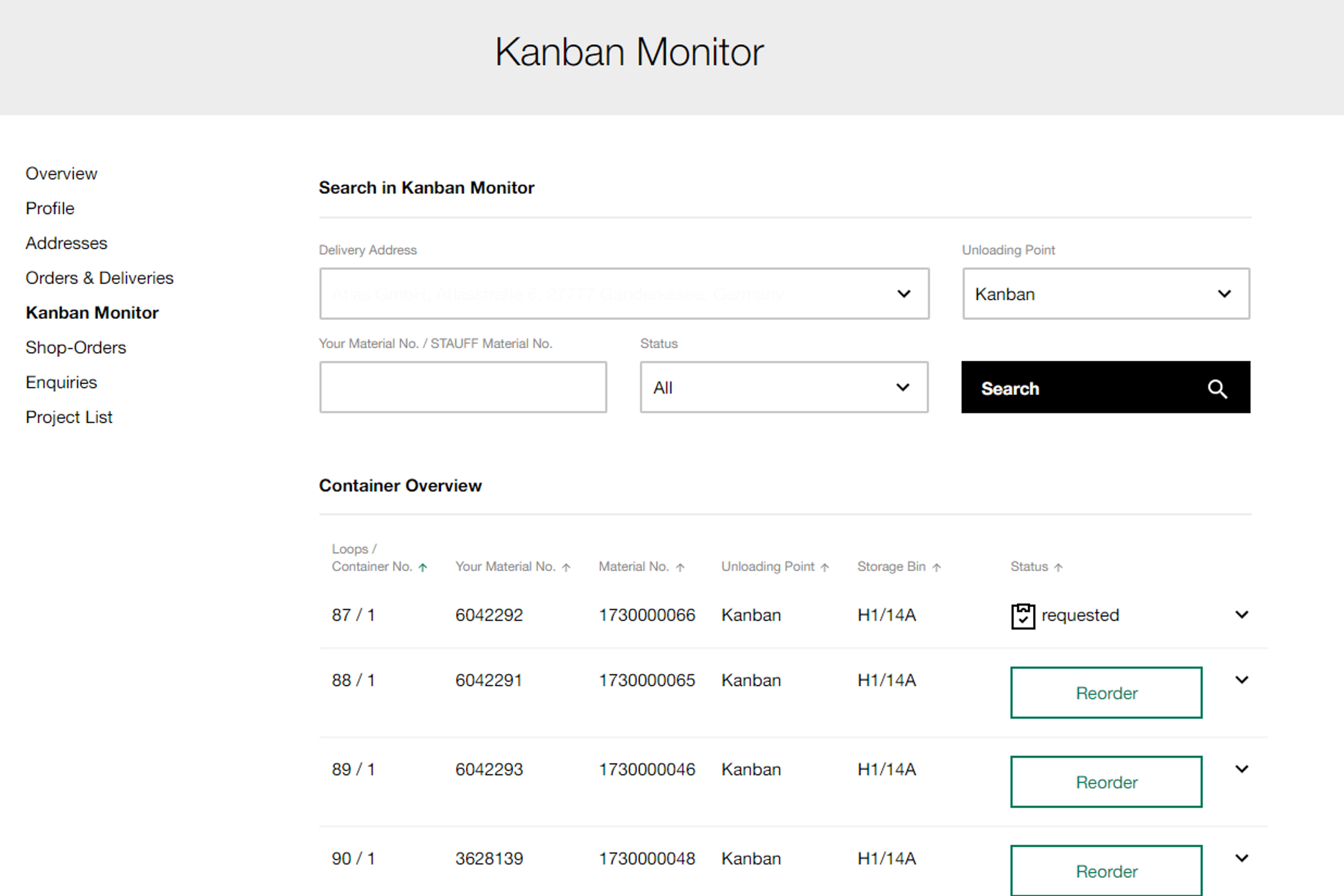 STAUFF Kanban System