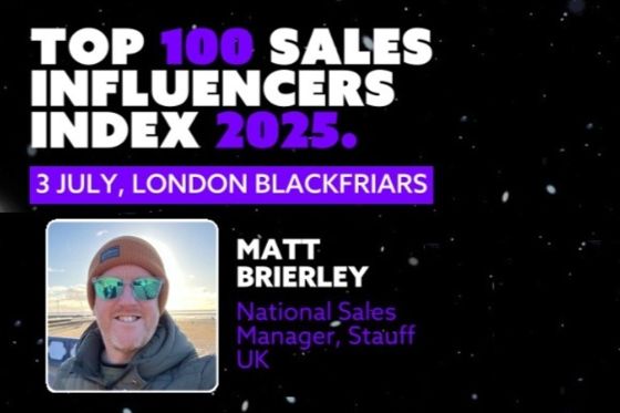 STAUFF UK’s Matt Brierley Named One of the Top 100 Sales | STAUFF