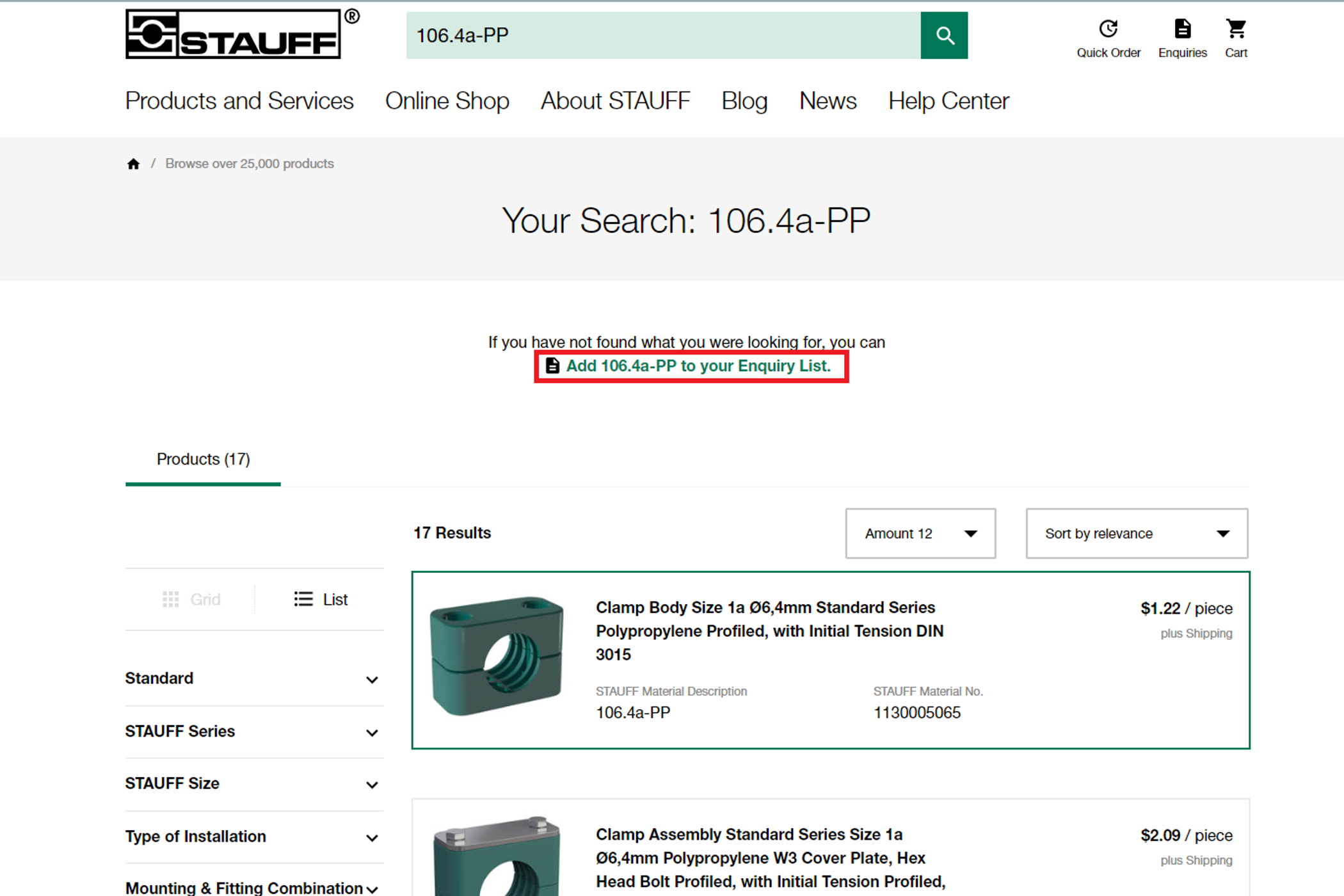 Shop Guide For STAUFF Customers